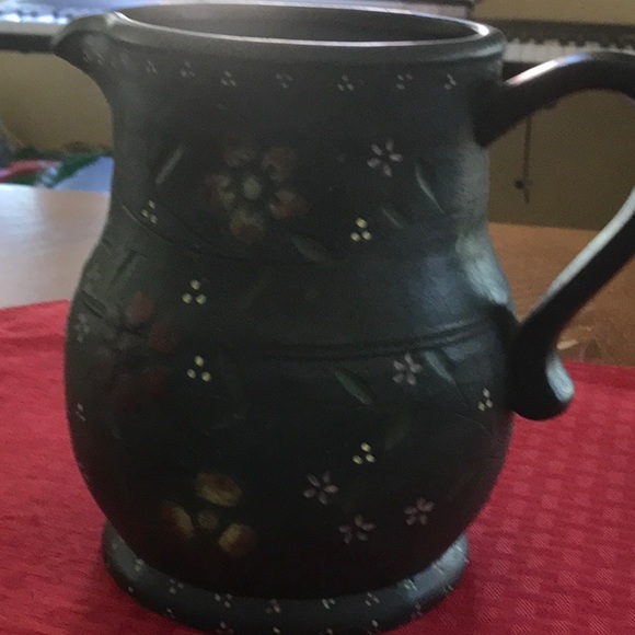 Bob’s Pottery | Other | Vintage Bobs Pottery Large Creamer Dark Green ...